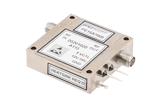 40 dB Variable Gain Amplifier, 15 dBm P1dB, 4 GHz to 12 GHz, 20dB Gain Control, 4 dB NF, SMA