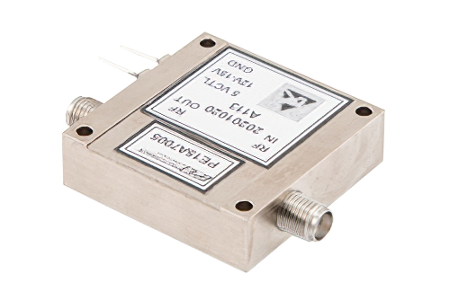 40 Db Variable Gain Amplifier 15 Dbm P1db 4 Ghz To 12 Ghz 20db Gain Control 4 Db Nf Sma