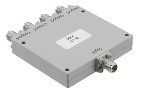 4 Way 2.92mm Power Divider From 2 GHz to 40 GHz Rated at 20 Watts