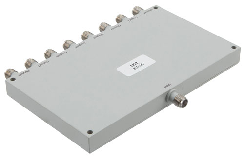 8 Way SMA Power Divider From 4 GHz to 8 GHz Rated at 30 Watts