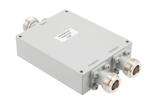 2 way N Power Divider from 216 MHz to 450 MHz Rated at 50 Watts