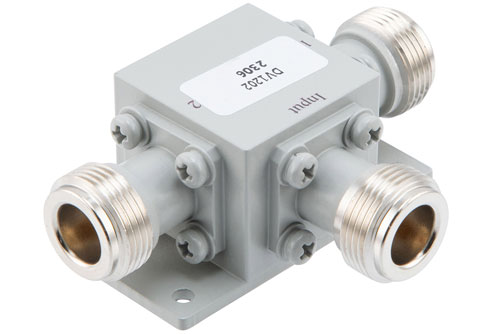 2 way N Power Divider from 1 MHz to 30 MHz Rated at 10 Watts