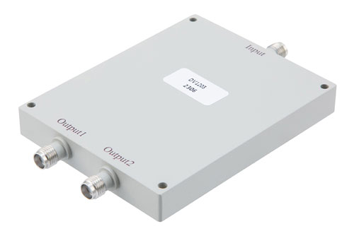 2 way SMA Power Divider from 220 MHz to 450 MHz Rated at 50 Watts