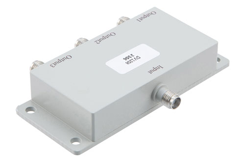 3 way SMA Power Divider from 1 MHz to 300 MHz Rated at 10 Watts