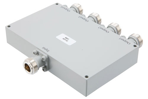 4 way N Power Divider from 300 MHz to 500 MHz Rated at 50 Watts