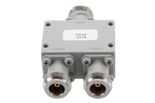 2 Way N Female Input Connector Power Divider, From 7 GHz to 8.5 GHz ...