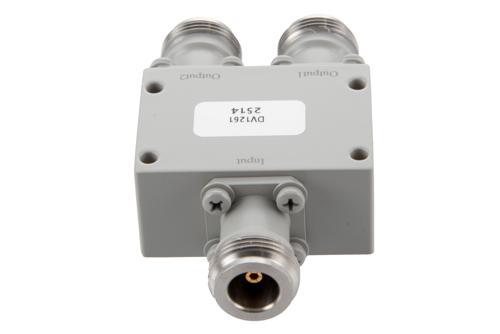2 Way N Female Input Connector Power Divider, From 7 GHz to 8.5 GHz ...