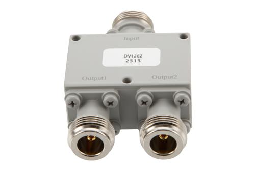 2 Way N Female Input Connector Power Divider, From 2 GHz to 8 GHz ...