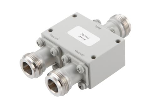 2 Way N Female Input Connector Power Divider, From 6 GHz to 18 GHz ...