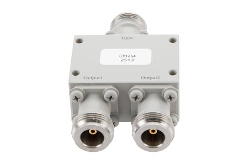 2 Way N Female Input Connector Power Divider, From 6 GHz to 18 GHz ...