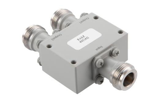 2 Way N Female Input Connector Power Divider, From 6 GHz to 18 GHz ...