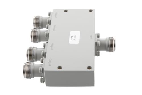 4 Way N Female Input Connector Power Divider, From 6 GHz to 18 GHz ...