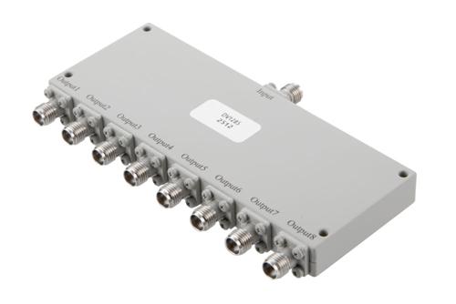 8 Way 2.92mm Female Input Connector Power Divider, From 26 GHz to 40 ...