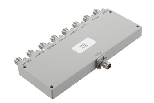 8 Way 2.92mm Female Input Connector Power Divider, From 26 GHz to 40 ...