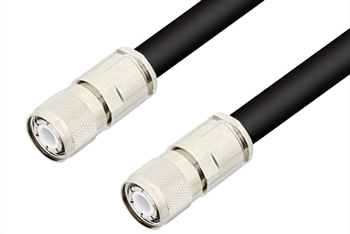 HN Male to HN Male Cable 12 Inch Length Using RG217 Coax, RoHS