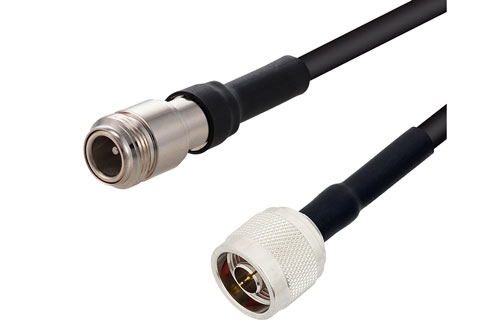 75 Ohm N Male to 75 Ohm N Female Cable 24 Inch Length Using 75 Ohm RG59 ...