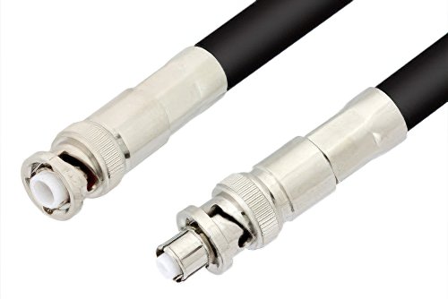 MHV Male to SHV Plug Cable 60 Inch Length Using RG8 Coax