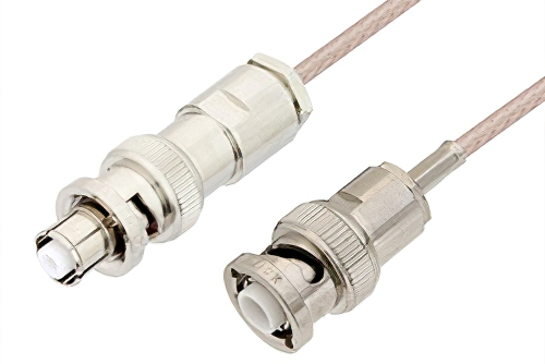 MHV Male to SHV Plug Cable Using RG316 Coax