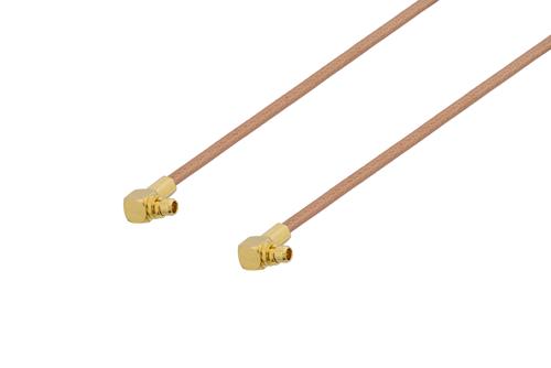 MMCX Plug Right Angle to MMCX Plug Right Angle Cable Using RG178 Coax