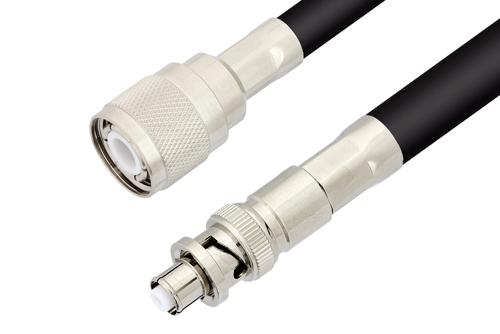 HN Male to SHV Plug Cable 108 Inch Length Using RG214 Coax