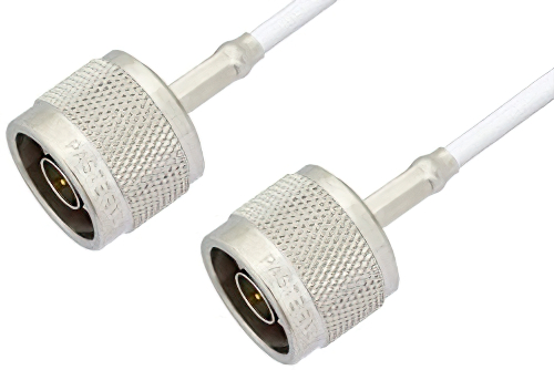 75 Ohm N Male to 75 Ohm N Male Cable 12 Inch Length Using 75 Ohm RG187 ...