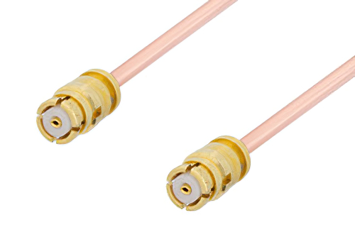 SMP Female to SMP Female Cable 24 Inch Length Using PE-047SR Coax, RoHS