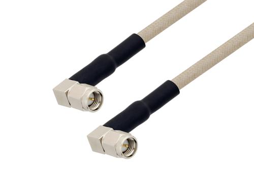 SMA Male Right Angle to SMA Male Right Angle Cable Using RG141 Coax ...