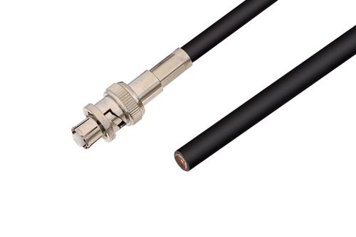 SHV Plug to Straight Cut Lead Cable Using 75 Ohm RG59 Coax