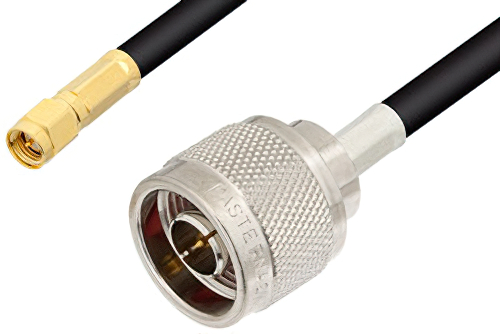 SMA Male to N Male Cable 24 Inch Length Using LMR-240 Coax
