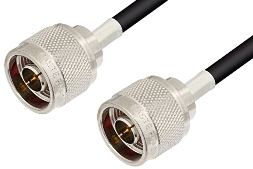 N Male to N Male Cable 24 Inch Length Using LMR-240 Coax