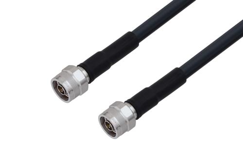 N Male to N Male Low Loss Cable Using LMR-400-DB Coax with Times ...
