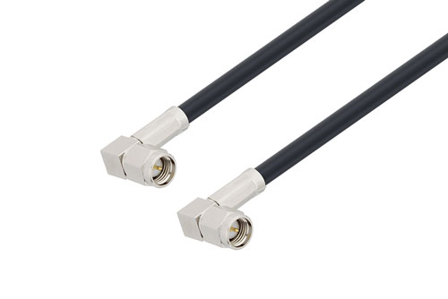 SMA Male Right Angle to SMA Male Right Angle Low Loss Cable Using LMR ...
