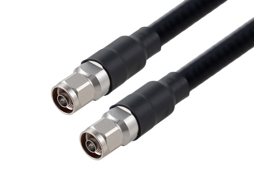 N Male to N Male Low PIM Cable Using 1/2 inch Flexible Coax
