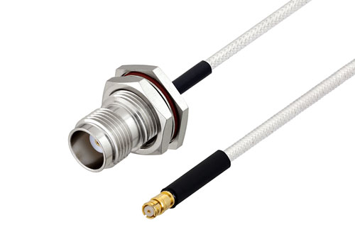 TNC Female Bulkhead to SMP Female Cable 24 Inch Length Using PE-SR405FL ...