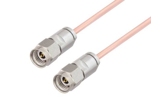 2.92mm Male to 2.92mm Male Cable 36 Inch Length Using RG405 Coax, LF Solder