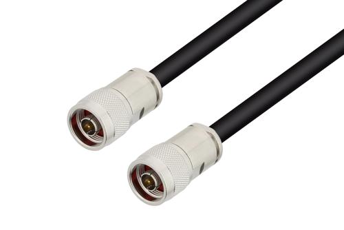 N Male to N Male Low Loss Cable Using LMR-400-UF Coax