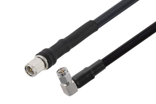 Fire Rated SMA Male to SMA Male Right Angle Low Loss Cable Using TCOM ...