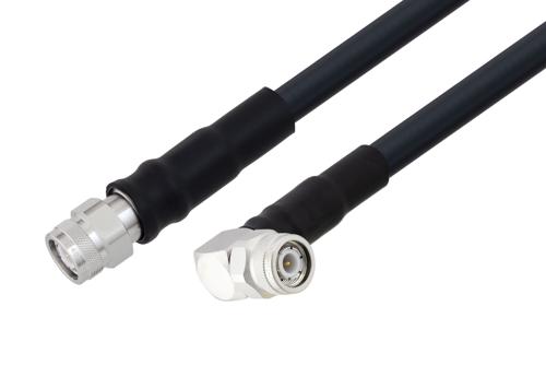 Fire Rated TNC Male to TNC Male Right Angle Low Loss Cable Using TCOM ...