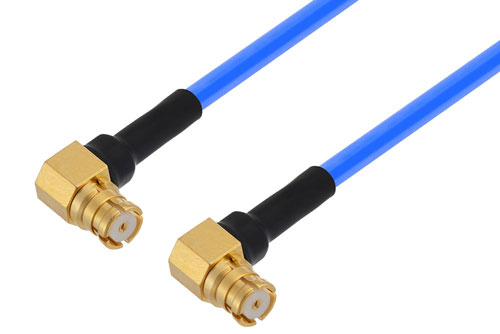 SMP Female Right Angle to SMP Female Right Angle Cable Using PE-P086 ...