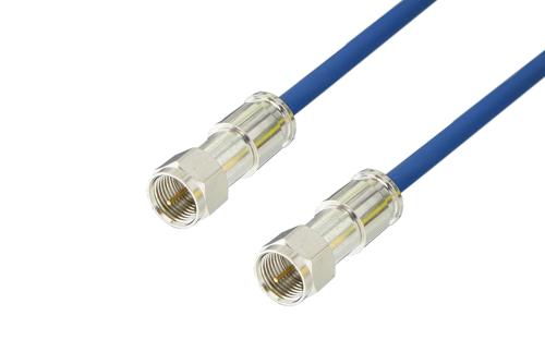 75 Ohm F Male to 75 Ohm F Male Cable 24 Inch Length Using 75 Ohm PE ...