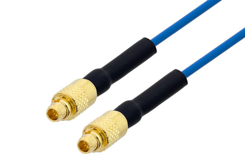 MMCX Plug to MMCX Plug Cable Using PE-P047 Coax with HeatShrink
