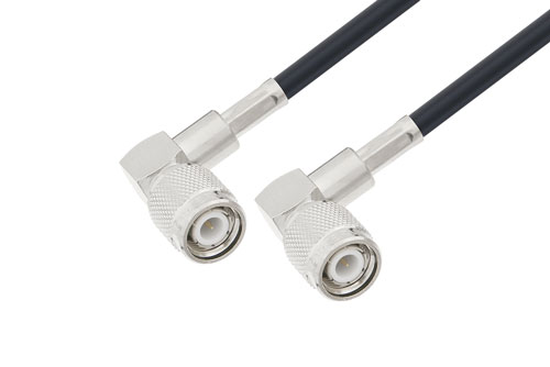 TNC Male Right Angle to TNC Male Right Angle Low Loss Cable Using LMR ...