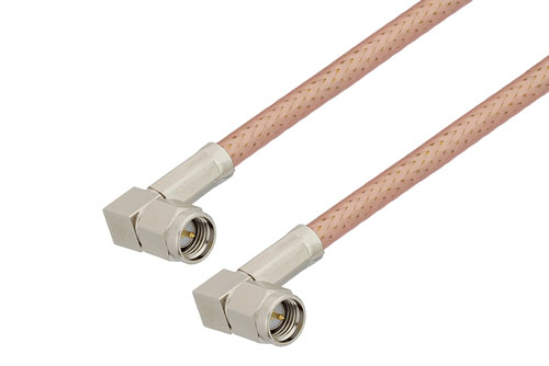SMA Male Right Angle to SMA Male Right Angle Low Loss Cable Using PE ...