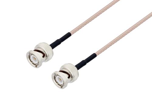 BNC Male to BNC Male Cable 72 Inch Length Using RG316 Coax with HeatShrink