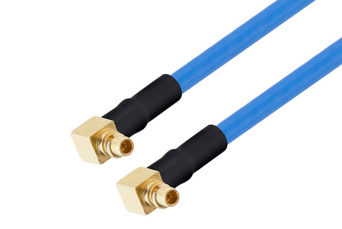MMCX Plug Right Angle to MMCX Plug Right Angle Cable Using PE-P086 Coax