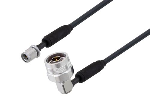 Waterproof IP68 SMA Male (Plug) to N Male (Plug) Right Angle Low Loss ...