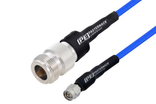 SMA Male to N Female Cable Using PE-P141 Coax