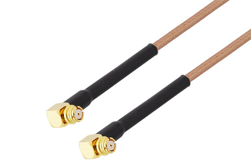 SMP Female Right Angle to SMP Female Right Angle Cable 6 Inch Length ...