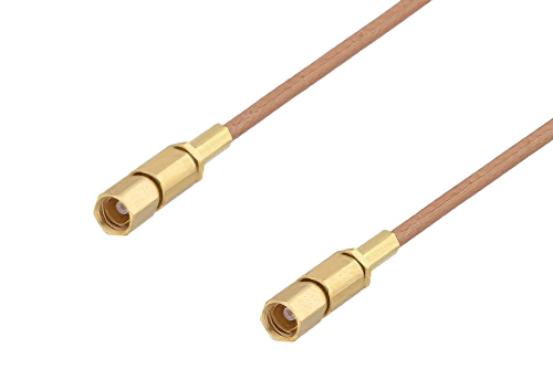 SSMC Plug to SSMC Plug Cable 48 Inch Length Using RG178 Coax