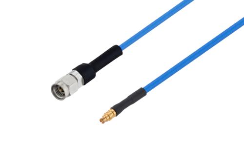 2.92mm Male to Mini SMP Female Cable 12 Inch Length Using PE-P086HF Coax